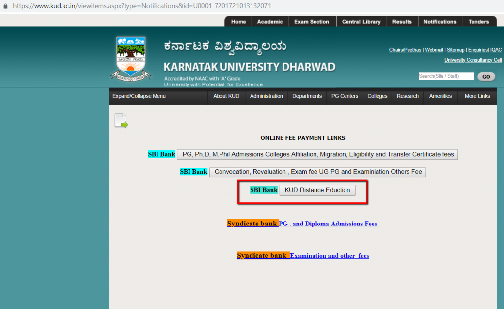 Admission in MA Final Year German in Karnatak University, Dharwad under ...
